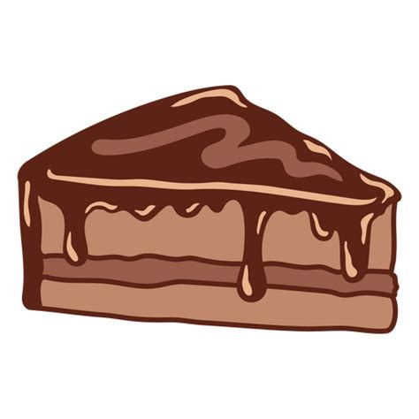 Design Png E Svg De Doces De Traço De Cor De Bolo De Chocolate Para