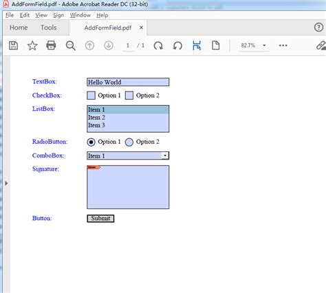Create Fillable Form Fields In Pdf Programmatically With Java Manipulating Office Documents In