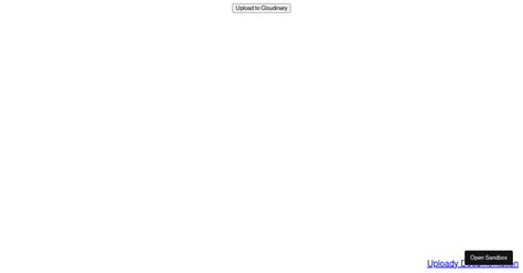 React Uploady Cloudinary Sample Codesandbox