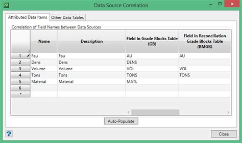 Vulcan Gradecontrol Datasourcecorrelation