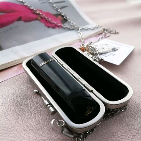 Чехол для помады футляр сумочка для помады на цепочке из кожи питона в ...