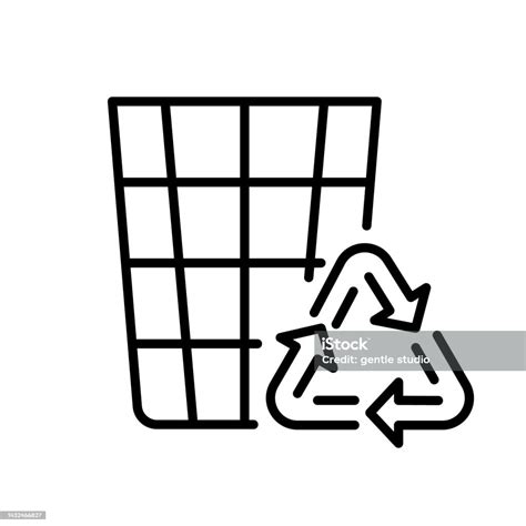 재활용 에코 빈 라인 아이콘 쓰레기 픽토그램을위한 생태 더스트 빈 컨테이너 서명을 다시 사용합니다 재활용 그리드 바구니 개요 아이콘입니다 환경 보전 편집 가능한 스트로크