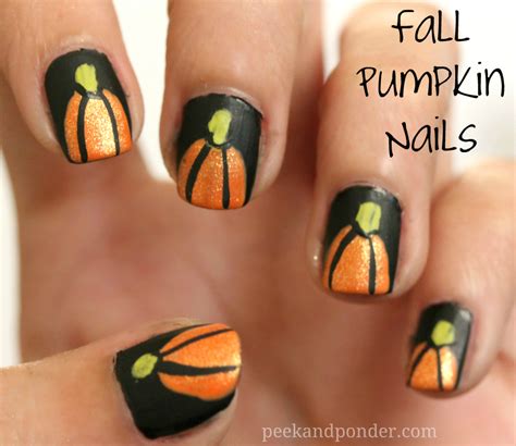 How To Fall Pumpkin Nails