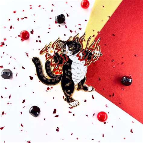 Nekomata Yokai Club Pin Shishido Creative