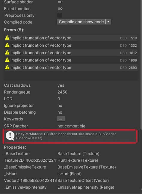 What Makes A Shader Srp Batcher Incompatible Unity Engine Unity