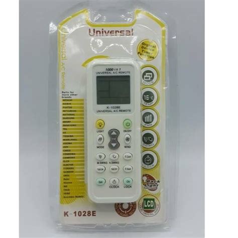 K 1028e 1000 In 1 Universal A C Remote Controller Shopee Malaysia
