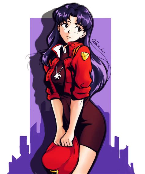 Katsuragi Misato Neon Genesis Evangelion Drawn By Thiccline Danbooru