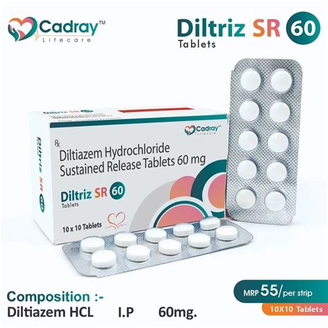 Diltiazem 60mg Sr Tablet At ₹ 550box Diltiazem Tablet In Panchkula Id 2857505744288