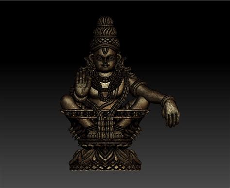 Stl File Ayyappan Pendent・3d Printing Idea To Download・cults