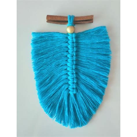 Feather Macrame Pattern Beginner Leaf Tutorial Step By S Inspire Uplift