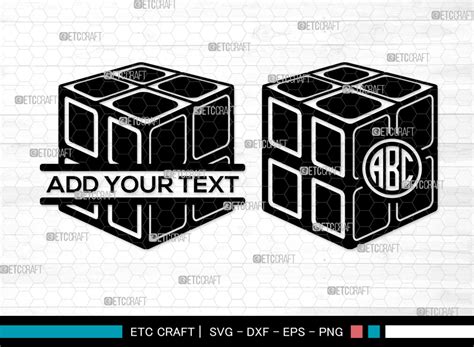 Rubiks Cube Svg Monogram Puzzle Svg Graphic By Pixel Elites · Creative