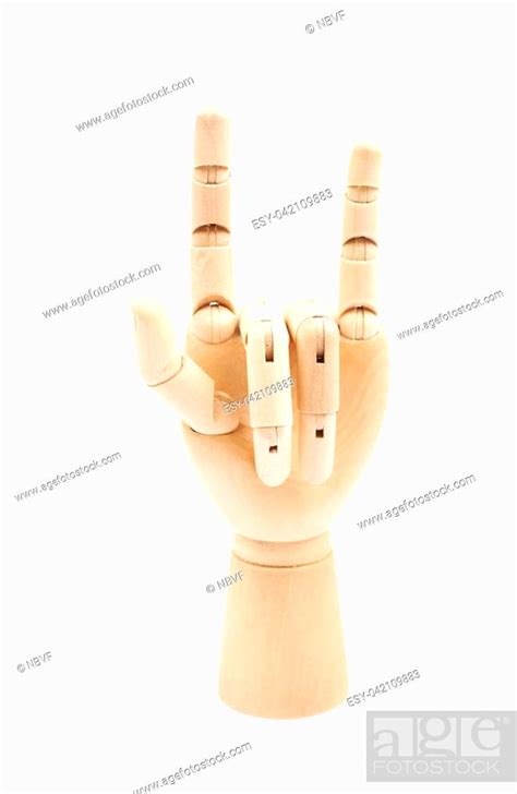 Wooden Hinge Joint Model Of Hand As A Drawing Reference Stock Photo Picture And Low Budget