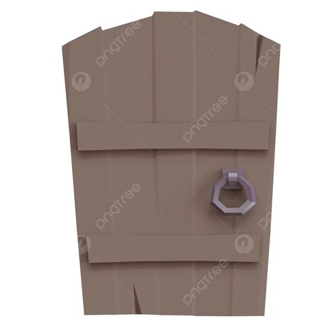 고대 나무 문 나무 문 낮은 폴리 나무 문 만화 문 Png 일러스트 및 Psd 이미지 무료 다운로드 Pngtree