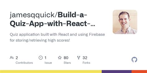 Github Jamesqquickbuild A Quiz App With React And Firebase Quiz Application Built With React