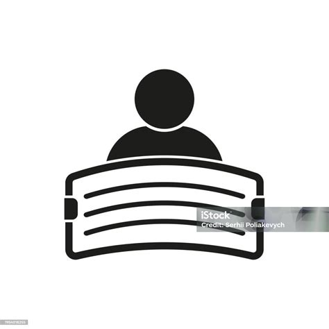 플래카드 아이콘을 들고 있는 남자 벡터 일러스트 레이 션입니다 주당순이익 10 0명에 대한 스톡 벡터 아트 및 기타 이미지 0명 광고 기민 Istock