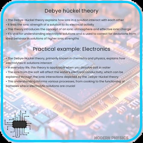 Debye Hückel Theory Ionic Solutions Equilibrium And Forces
