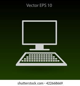 Illustration Cartoon Old Monitor Computer Vector Stock Vector Royalty Free