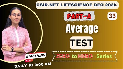 part a detailed course for csir net lifescience youtube