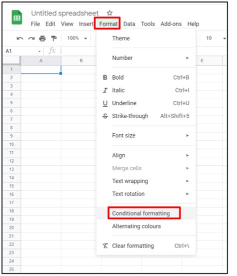 Conditional Formatting In Spreadsheets With Cells From Different Sheets