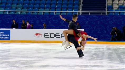 Елизавета Осокина Артем Грицаенко Произвольная программа Пары Юниоры Гран при России 2022