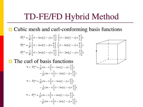 ppt time domain finite element finite difference hybrid method and