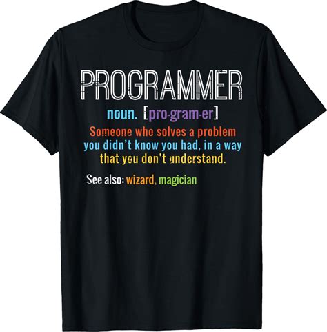 Amazon Programmer Definition IT Software Developer Coder Men Women