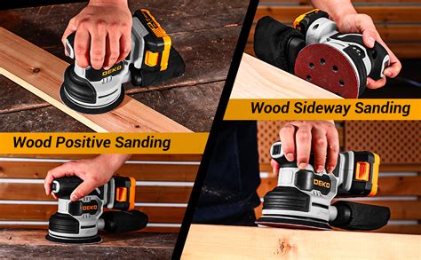 Cordless Orbital Sander Dekopro 20v Random Orbit Sander 5inch Power