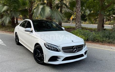 Rent A Mercedes C Class White 2020 Id 04188 In Dubai Rentyae