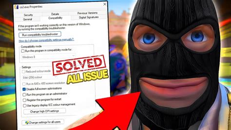 Fix Cs2 Crashes 🚫 Full Screen Optimization And Compatibility Issues