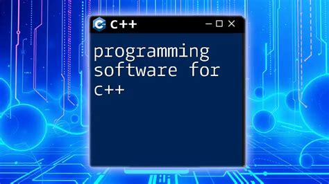 Mastering Programming Software For C A Quick Guide