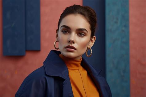 bold fashion items on dynamic background color premium ai generated image