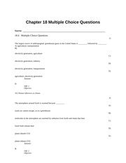 Chapter 18 Multiple Choice Questions Answers Chapter 18 Multiple