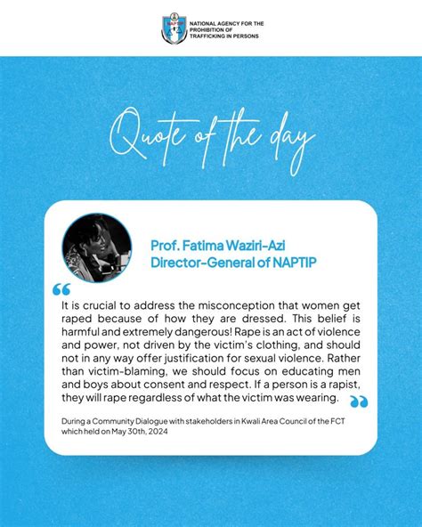 Prof Fatima Waziri Azi Phd On Linkedin Clothing Does Not Cause