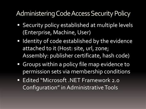 Ppt Net Code Access Security Powerpoint Presentation Free Download