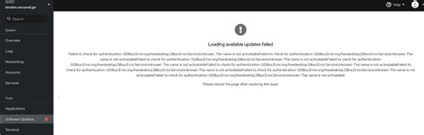 The Name Is Not Activatable Error · Issue 15691 · Cockpit Project