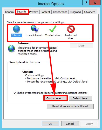 Server 2012 Your Current Security Settings Do Not Allow This File To Be Downloaded Hatası