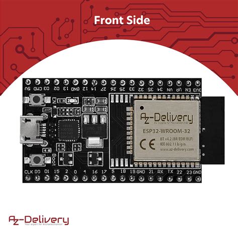 AZDelivery 3 X ESP32 Dev Kit C V4 NodeMCU ESP32 WROOM 32 WLAN WiFi