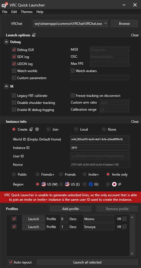 Vrc 快捷启动工具 Vrcql Vrchat 汉化文档中心