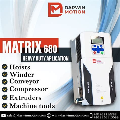 Darwin Motion Vfd Variable Frequency Drive Servo Drive Matrix 680 For Heavy Duty Application
