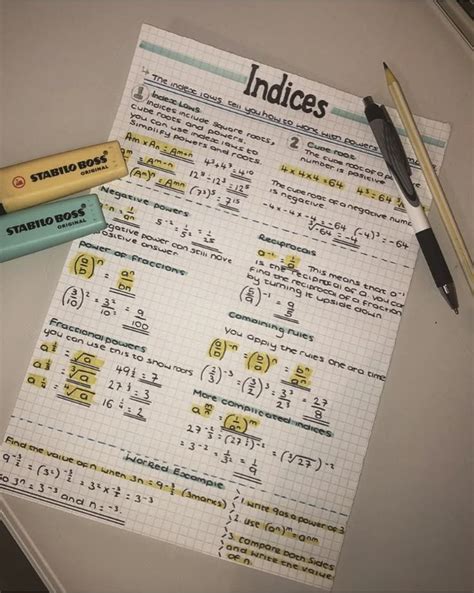 Gcse Maths Revision Indices