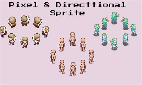 Pixel Art Character 8bit Pixel Sprite Sheet Direction Sprite Pixel
