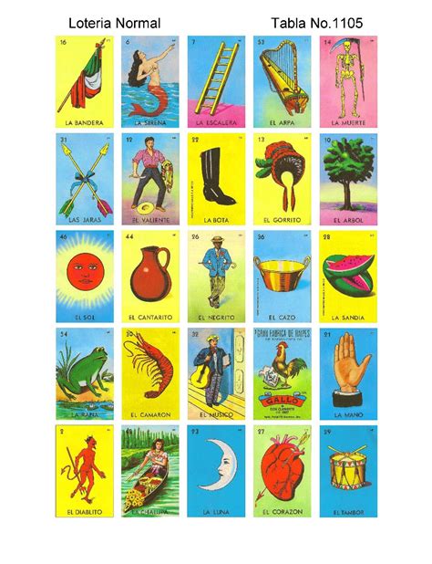 Loteria Mexicana Loteria Mexicana Cartas De Loteria Tablas De Loteria