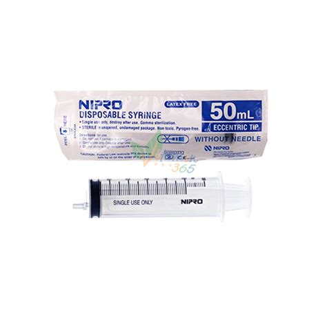Nipro 50cc Syringe Only Luer Lock Box Of 50 57 Off