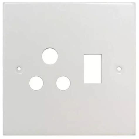 Mr Electric Titan Single Switch Socket Steel Cover Plate X DIY Superstore