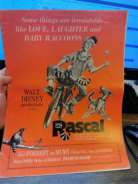 Walt Disneys Rascal Very Rare Pressbook Synopsis 1969 Elsa Lanchester
