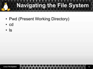 Linux File System Nevigation PPT