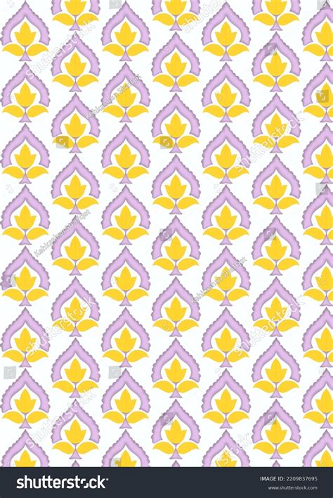 Traditional Indian Seamless Textile Pattern Rotary Stock Illustration Traditional Indian Seamless Textile Pattern Rotary Stock Illustration