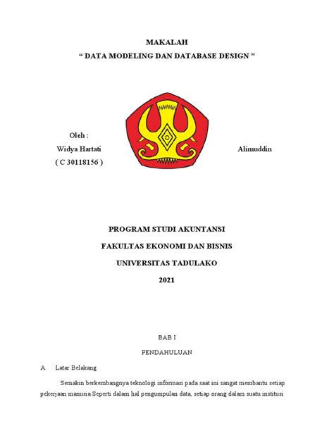makalah data modeling dan database design pdf