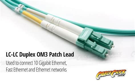 M OM Multimode LC LC Fibre Optic Patch Cable