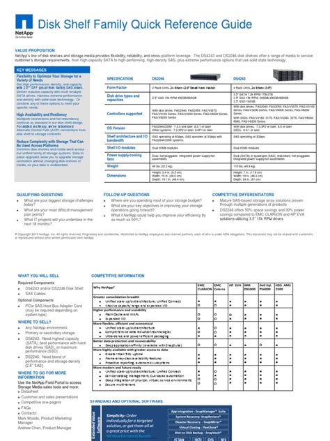 netapp quick reference guide for disk shelves and storage media 11